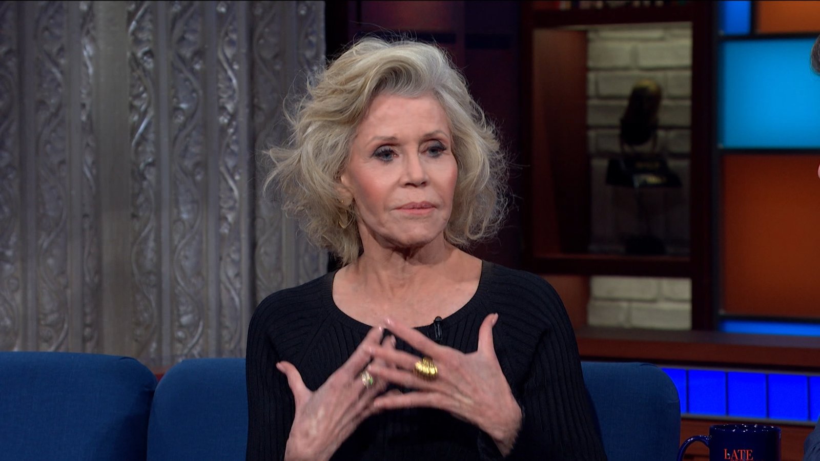 Watch: Jane Fonda talks to Stephen Colbert