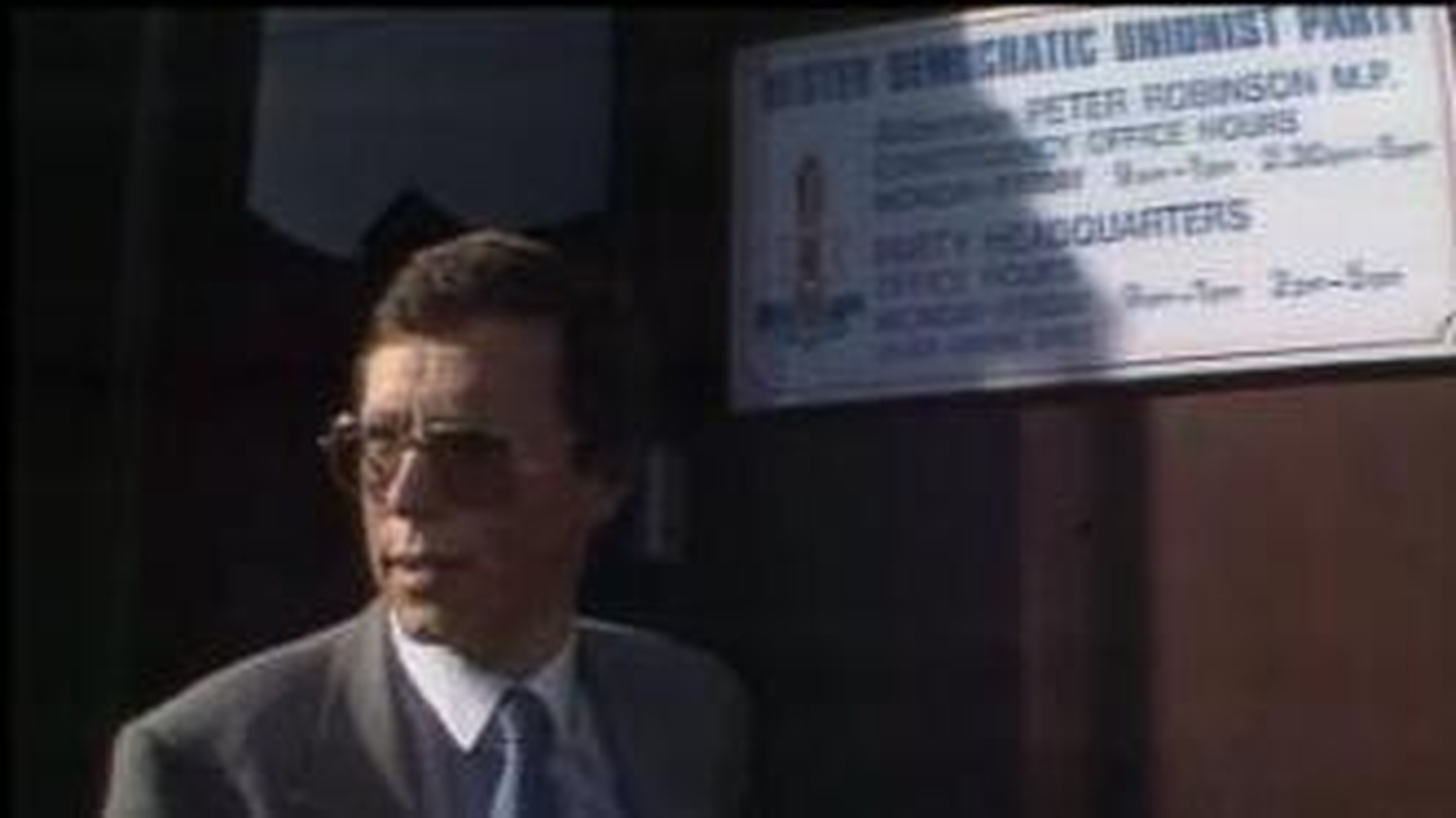 RTÉ Archives | Collections | Peter Robinson Resigns