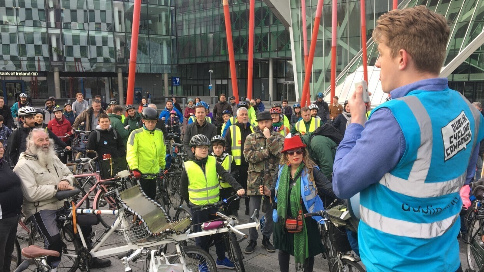 Cyclists protest over delays to Liffey Cycle Route
