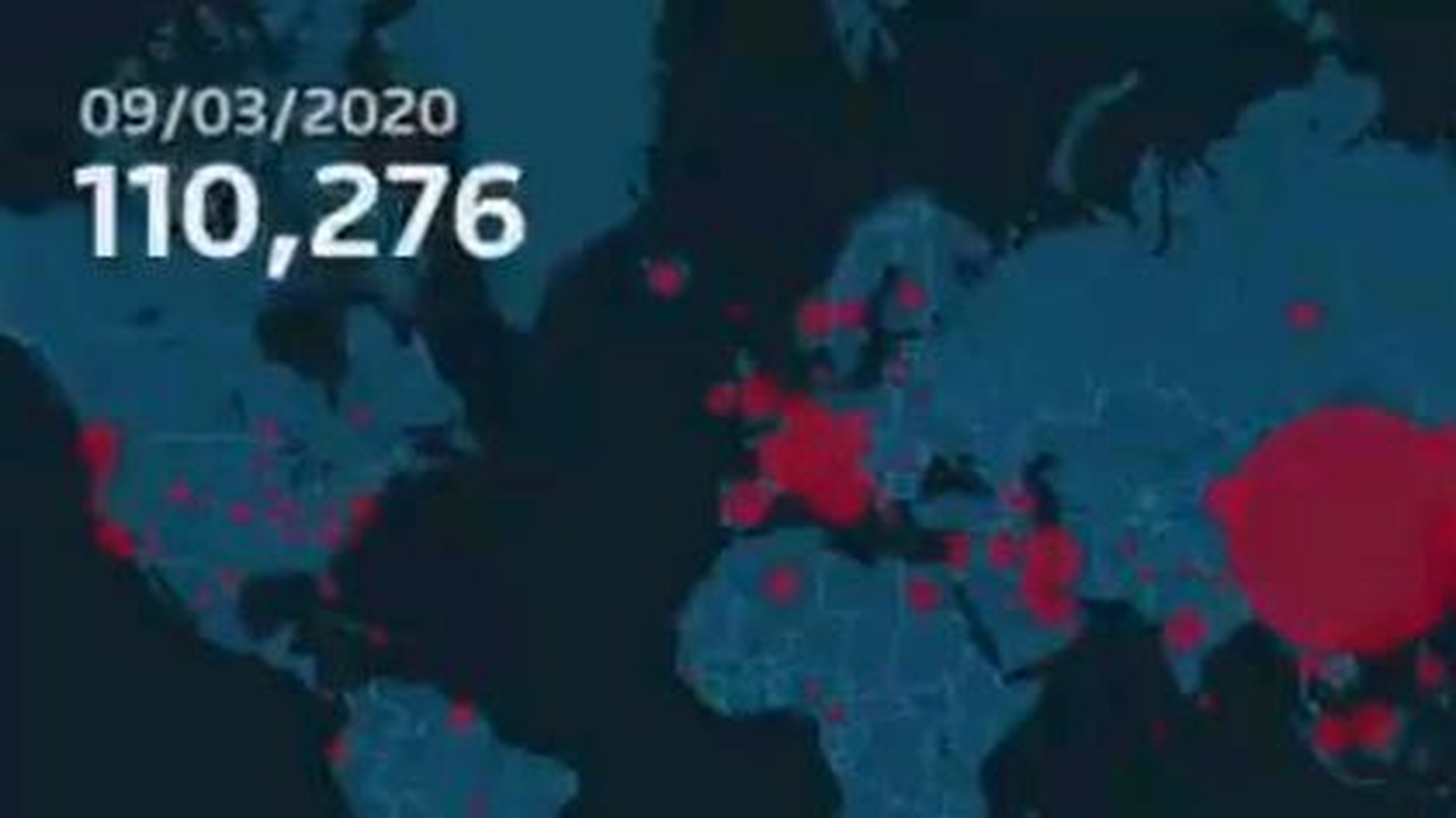 The global spread of coronavirus