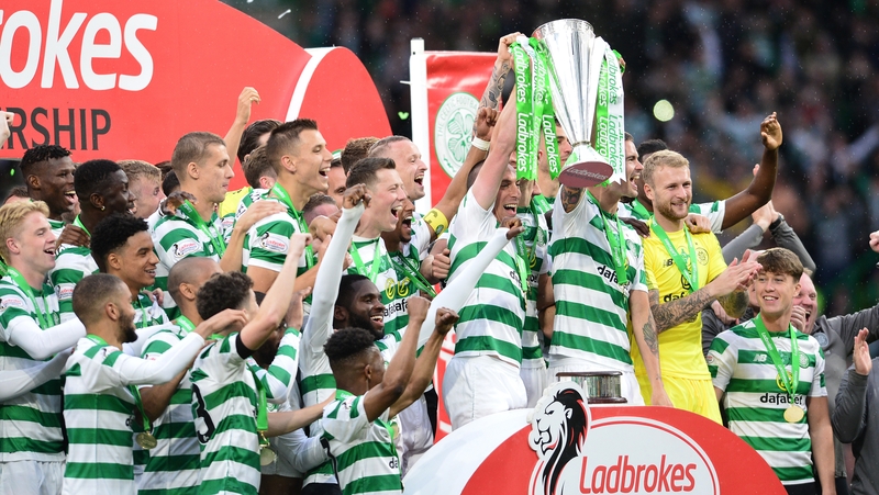 Celtic are crowned champions, Hearts relegated