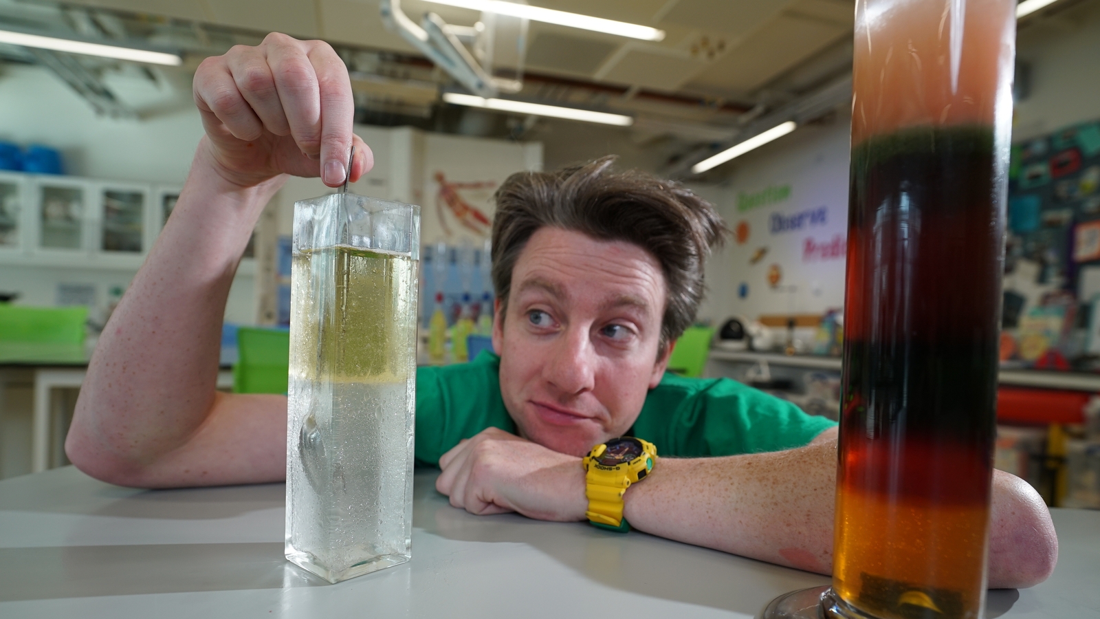 How do you stack liquids?