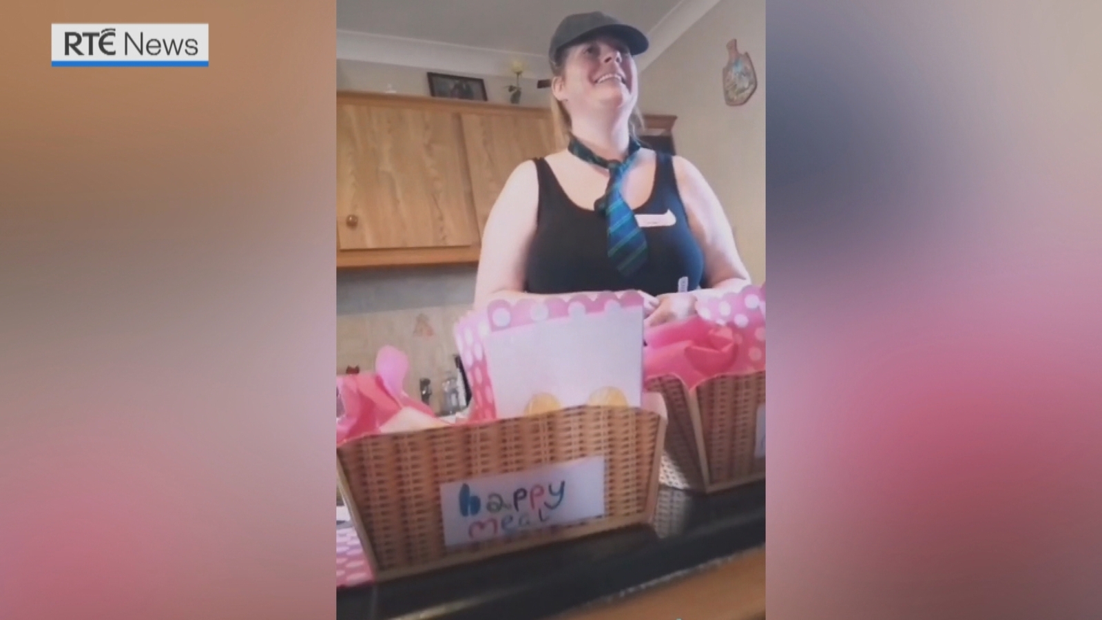 Making a child happy with a drive-through meal at home