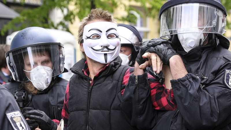 Germans protest against coronavirus restrictions