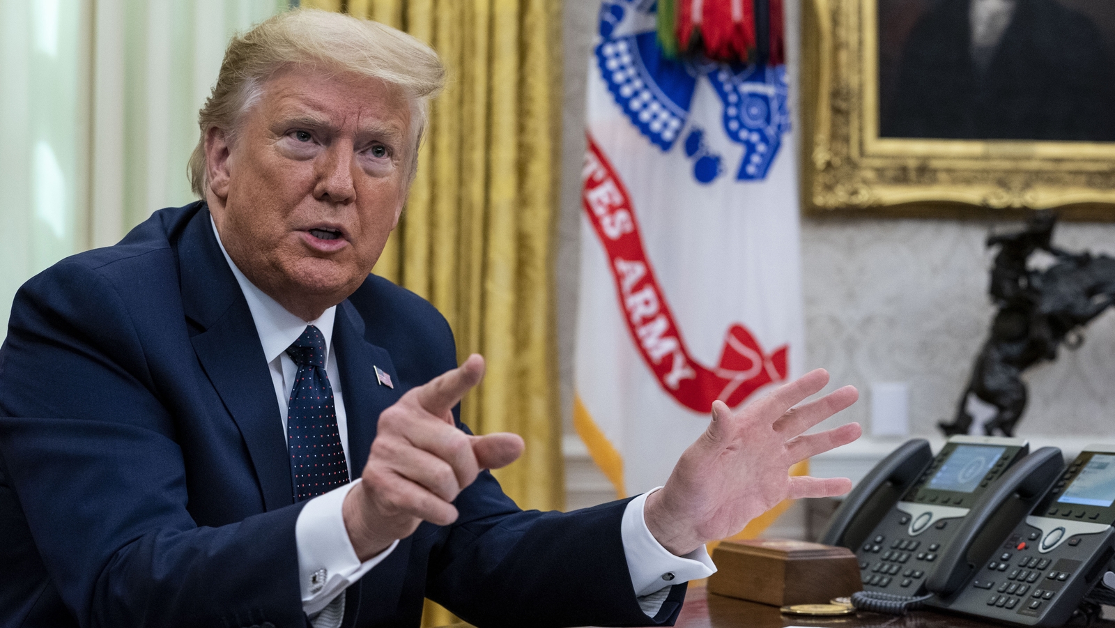 Twitter flags Trump tweet for 'glorifying violence'