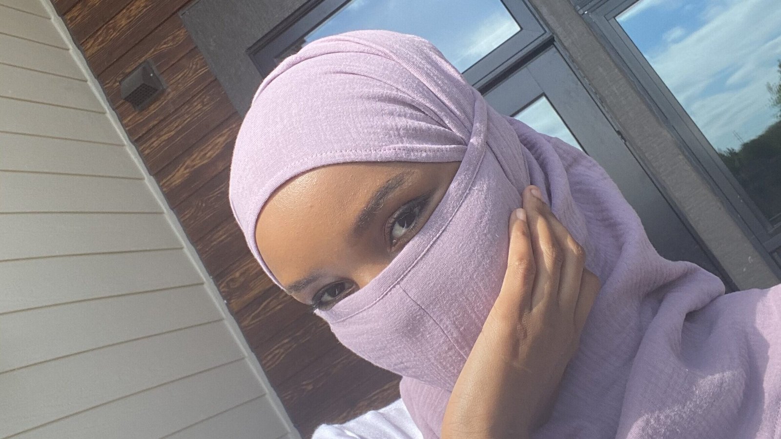Model Halima Aden is helping to create face mask and hijab sets