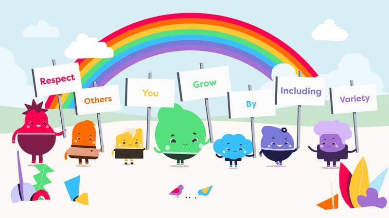 Learn the colours of the rainbow with a new message of respect