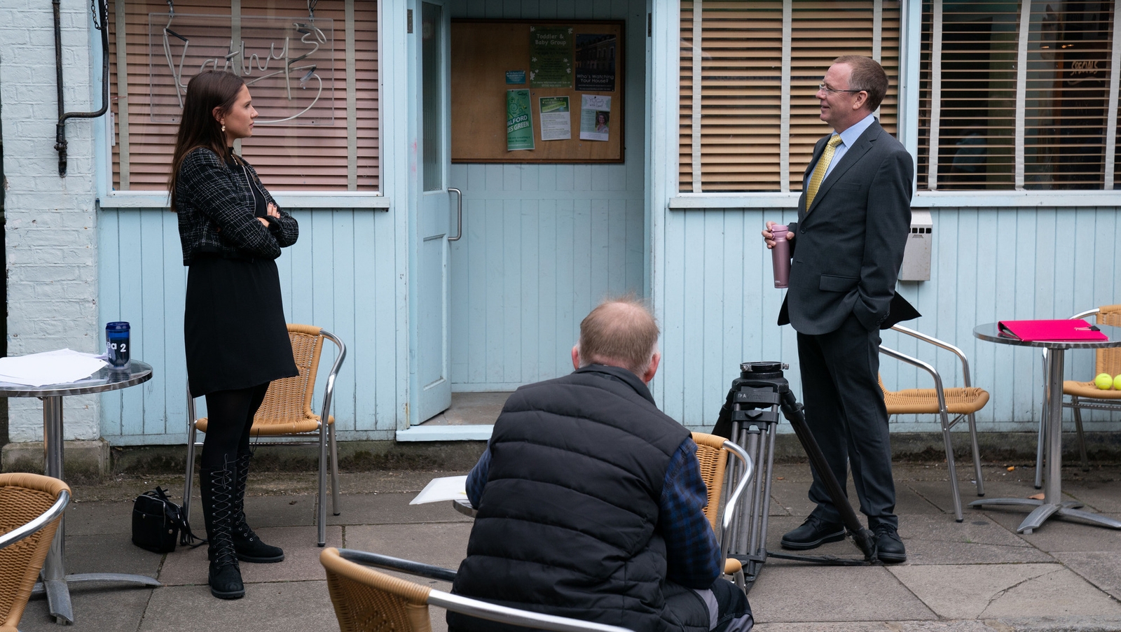 EastEnders stars filming socially-distanced episodes