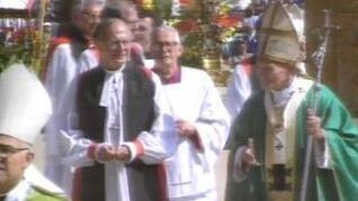 RTÉ Archives | Collections | Archbishop Runcie In Rome