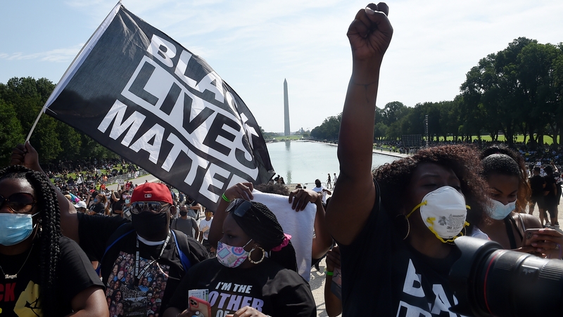 Thousands 'march on Washington' to protest racism in US