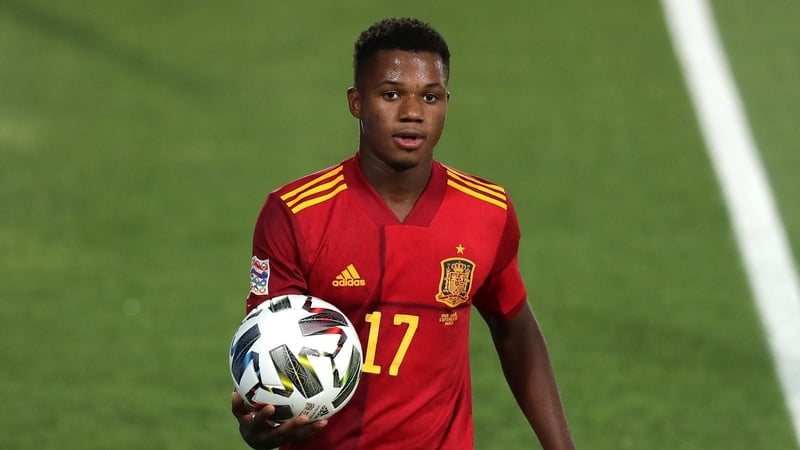 Fati becomes Spain's youngest scorer in Ukraine win
