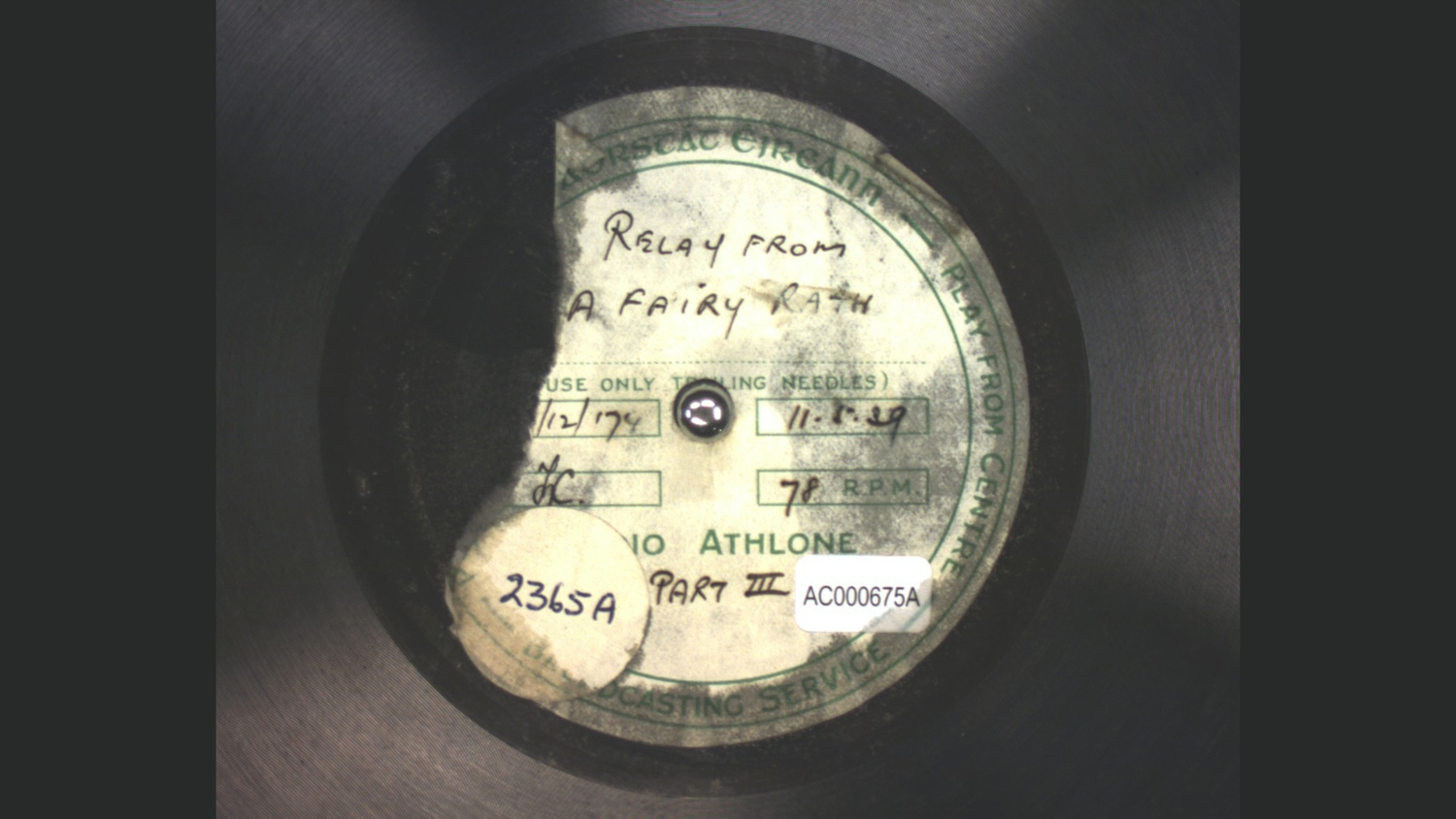 RTÉ Archives | Collections | Relay From A Fairy Rath : Poet