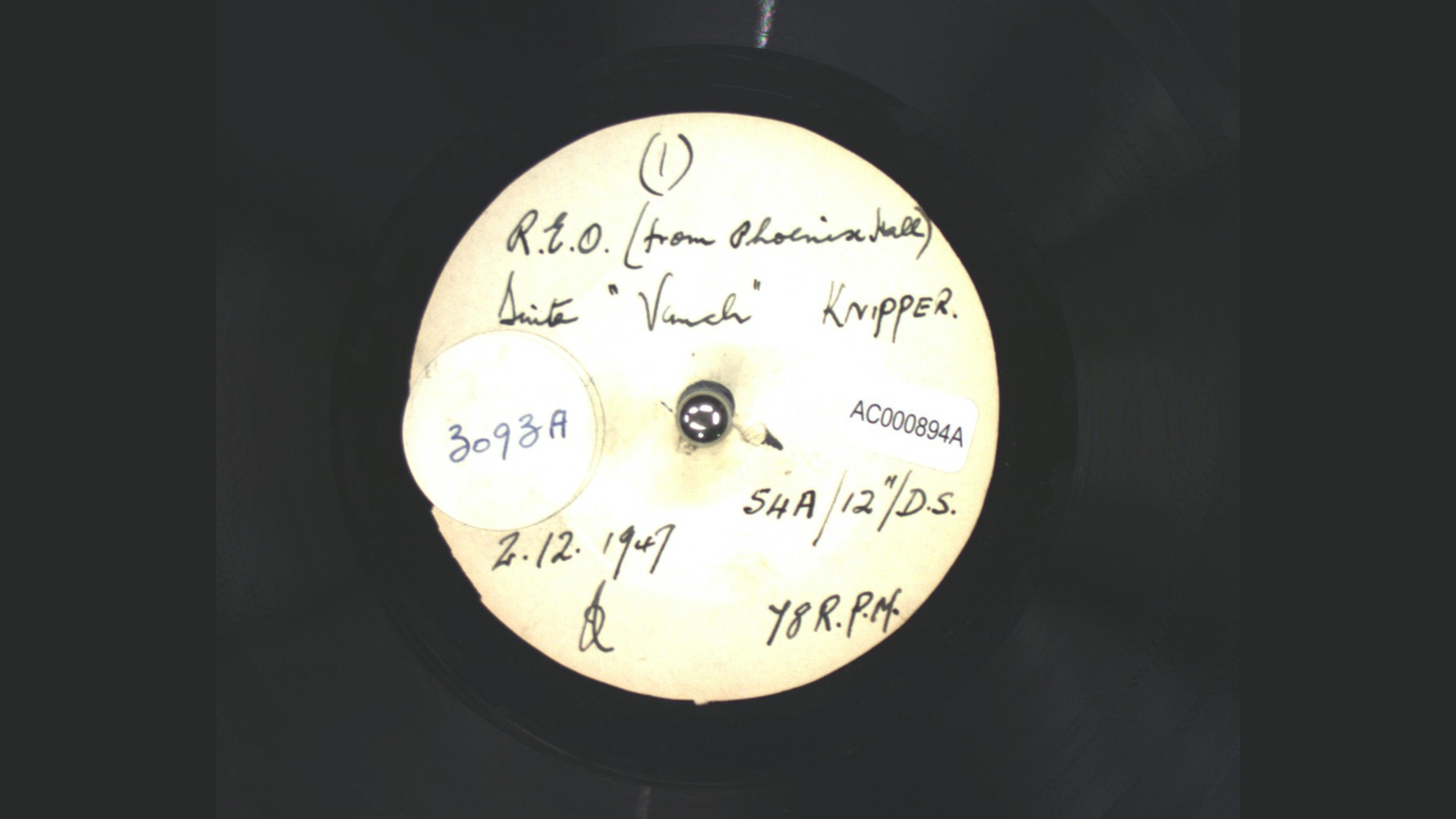 RTÉ Archives | Collections | Radio Éireann Orchestra : Vanch Suite