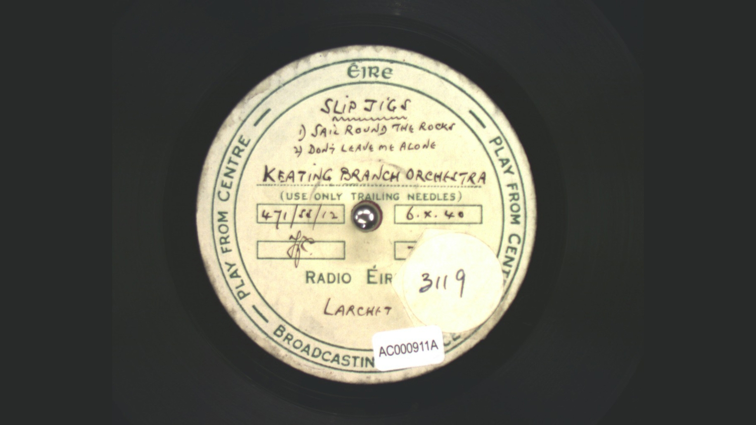 RTÉ Archives | Collections | Keating Branch Orchestra : Slip Jigs