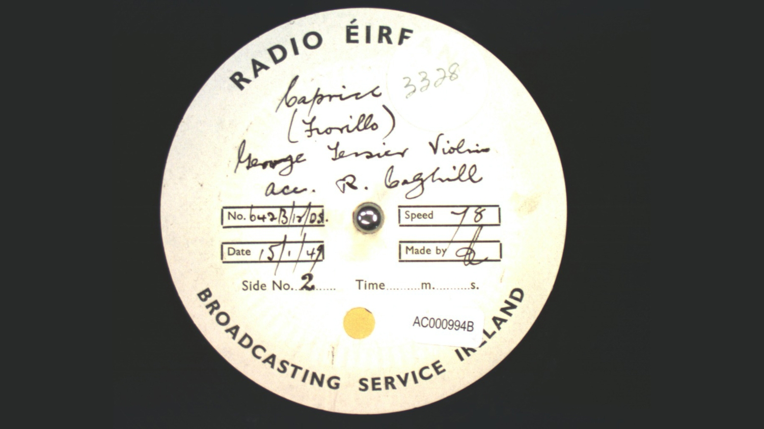 RTÉ Archives | Collections | George Tessier : Caprice