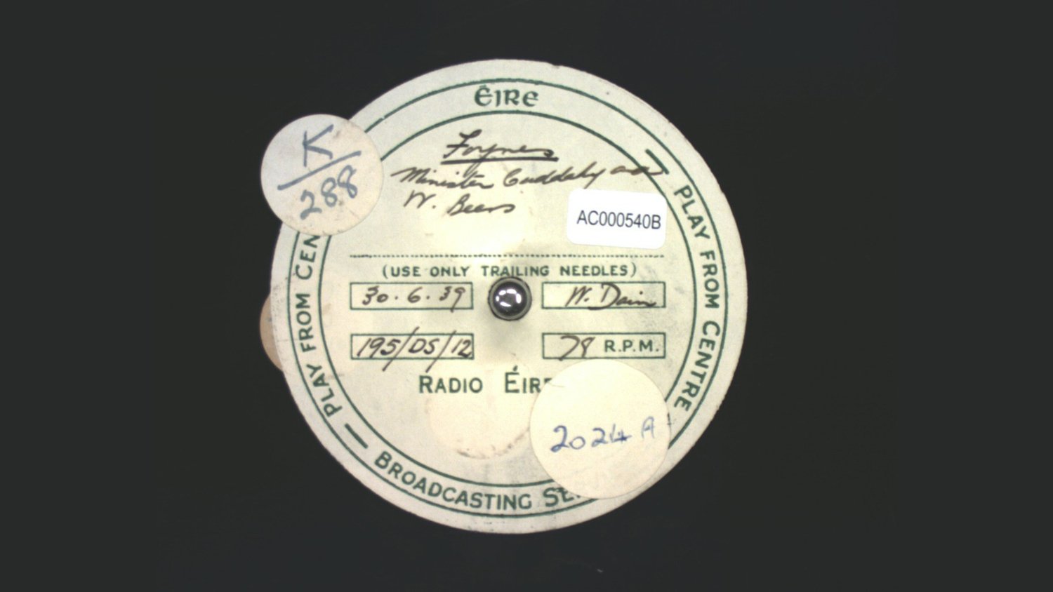 RTÉ Archives | Collections | The Yankee Clipper : John Cudahy