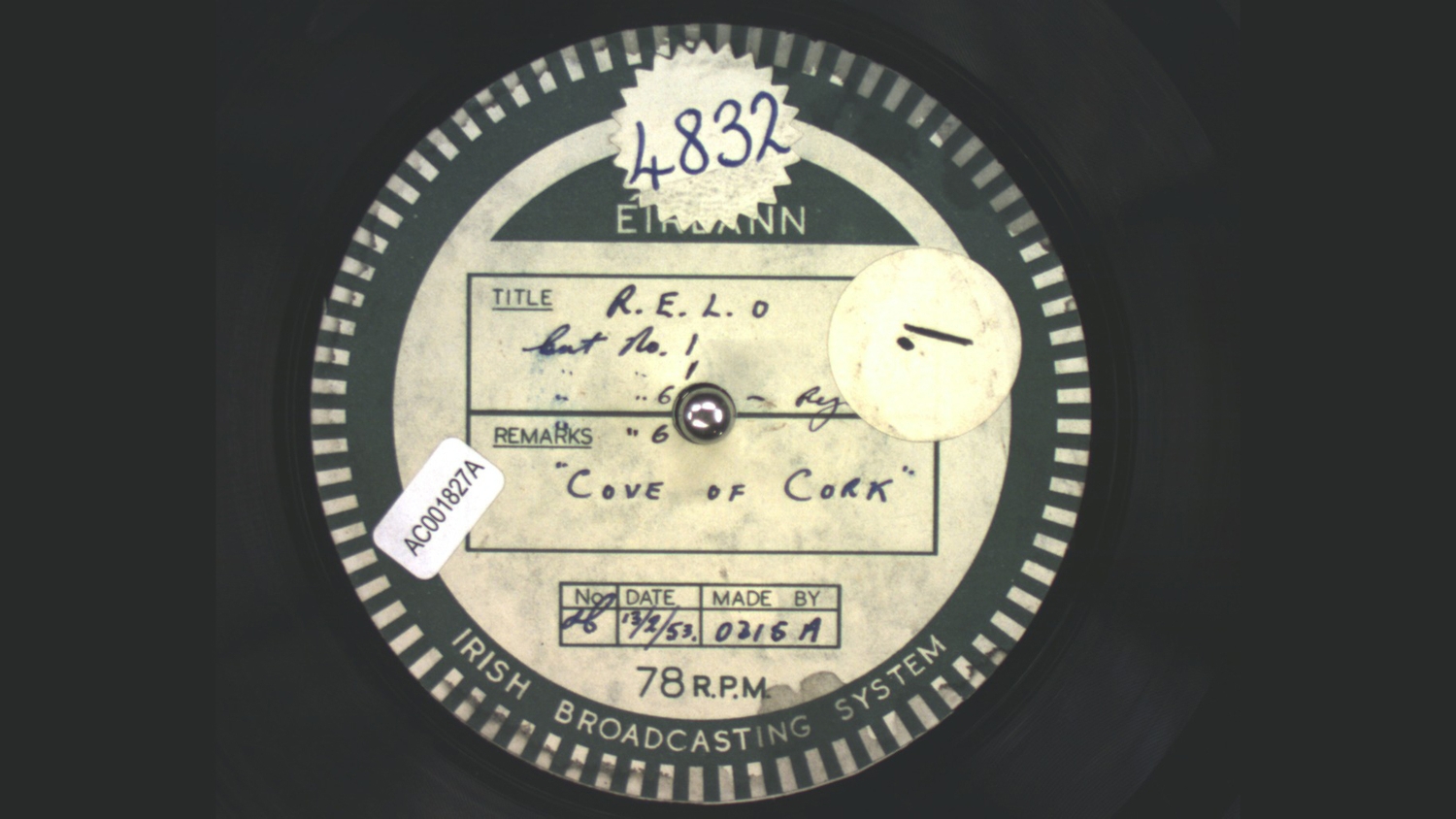 RTÉ Archives | Collections | The Cove Of Cork : Musical Score