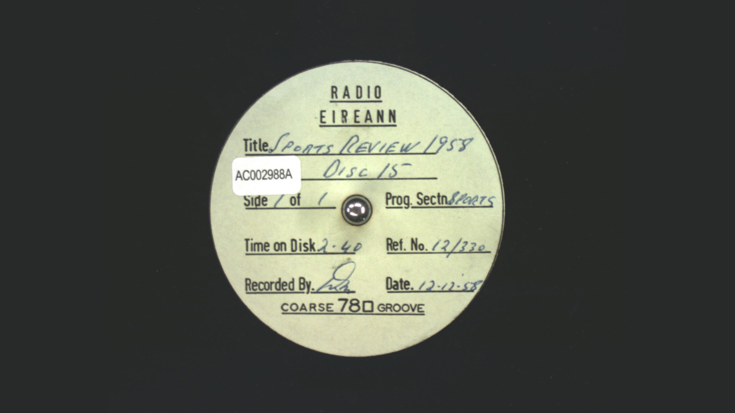 RTÉ Archives | Collections | Sports Review 1958 : Ascot Commentary