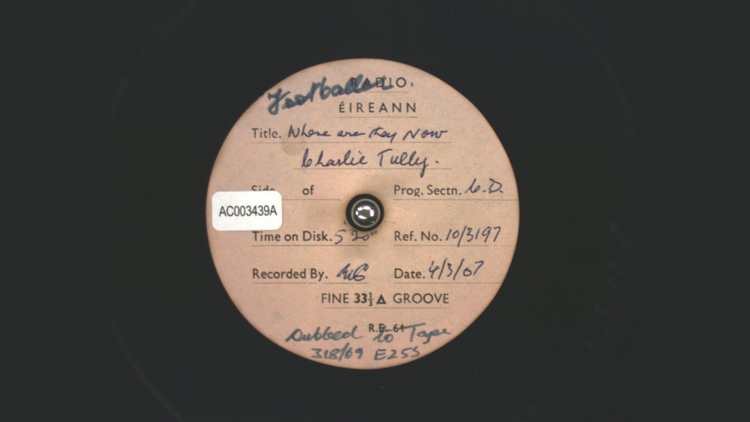 RTÉ Archives | Collections | Where Are They Now? : Charlie Tully