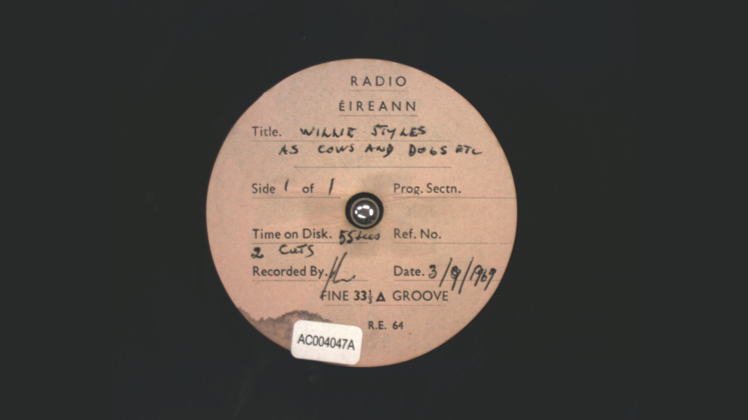 RTÉ Archives | Collections | Willie Styles : Animal Sound Effects