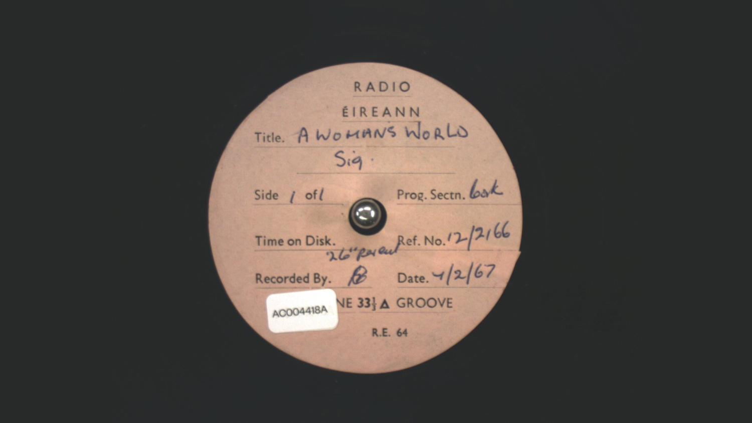 RTÉ Archives | Collections | A Woman's World : Signature Tune