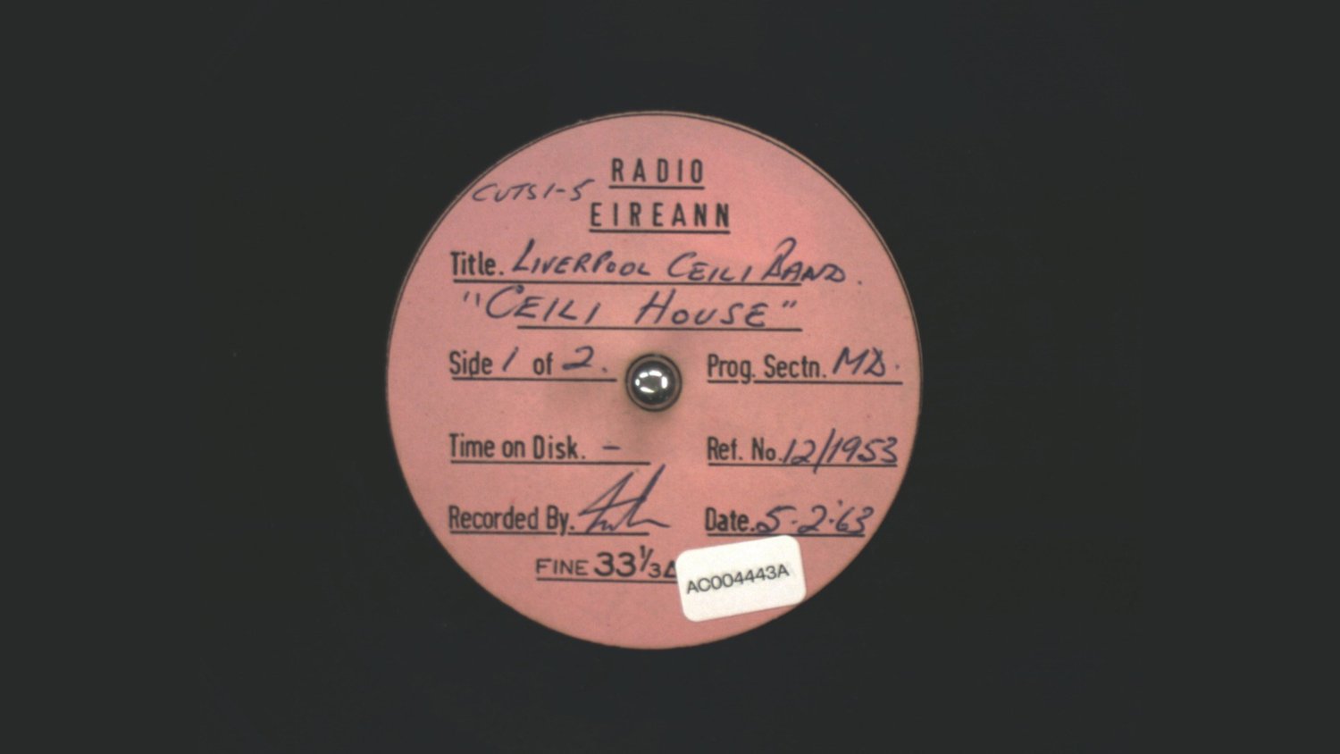 RTÉ Archives | Collections | Ceili House : Liverpool Ceili Band