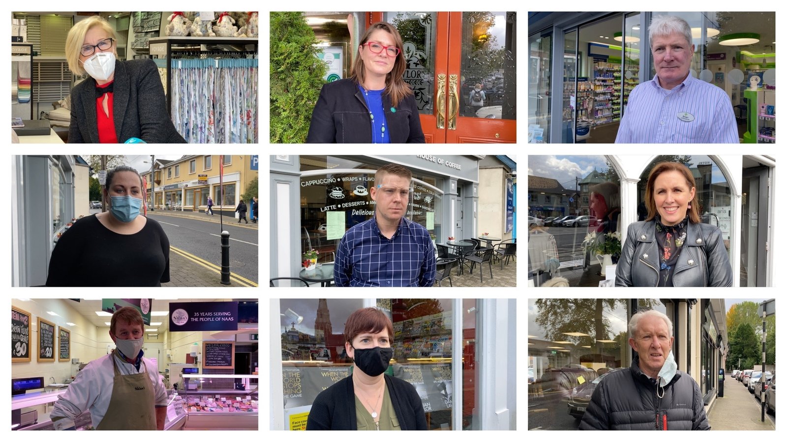 How do businesses in Naas feel about Budget 2021?