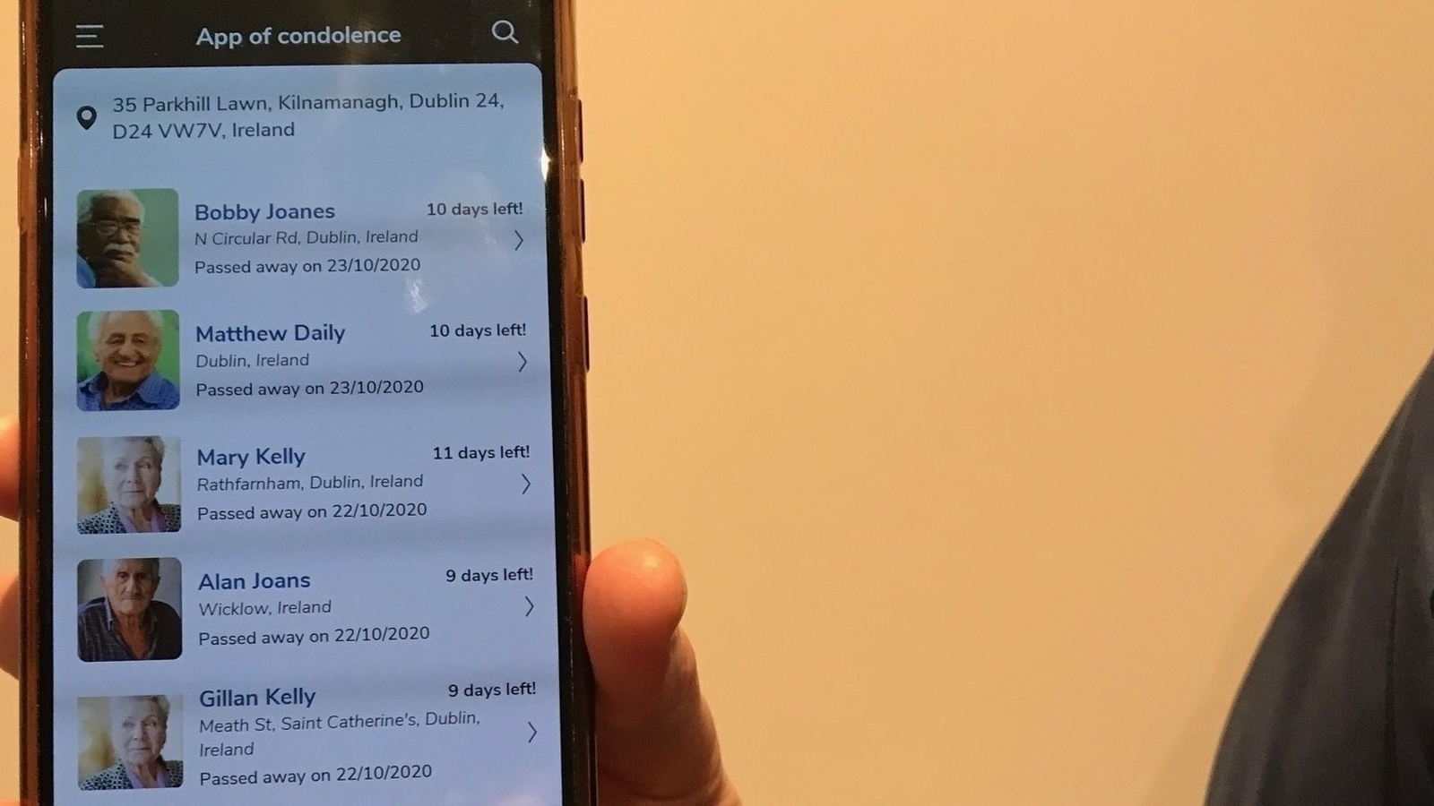 App of Condolence - the latest in funeral tech