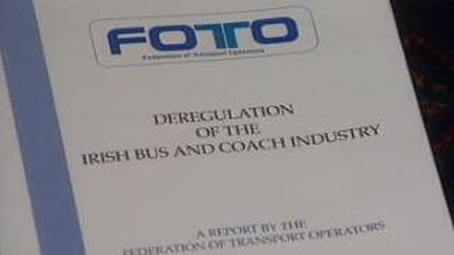 RTÉ Archives | Collections | Federation Of Transport Operators