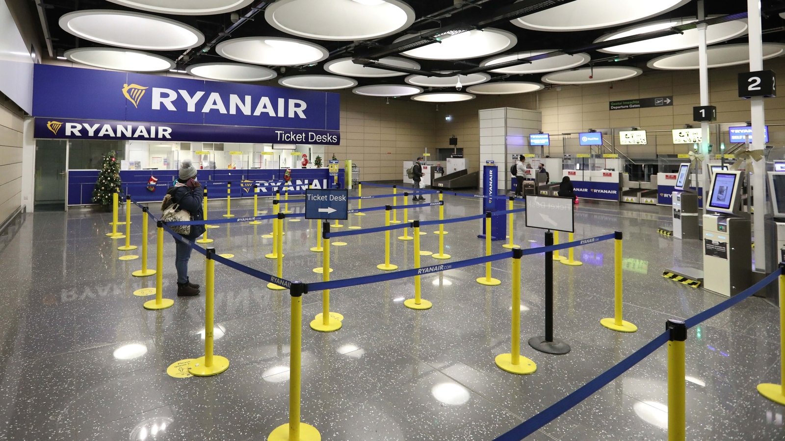 Ryanair passenger numbers down 83% in December