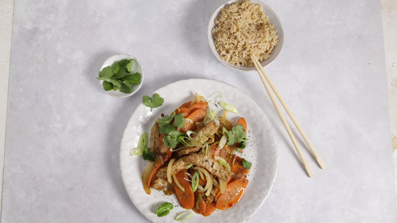 Pork & carrot stir-fry: OT