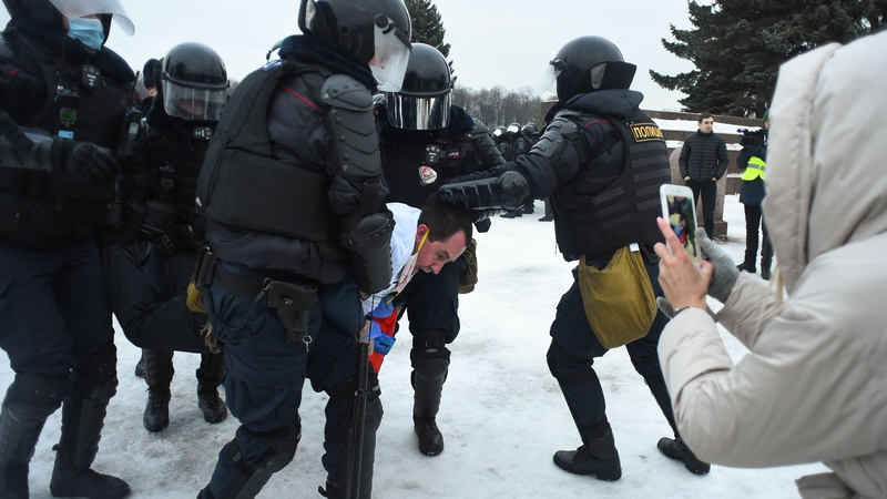 Thousands Arrested As Navalny Supporters Hold Protests