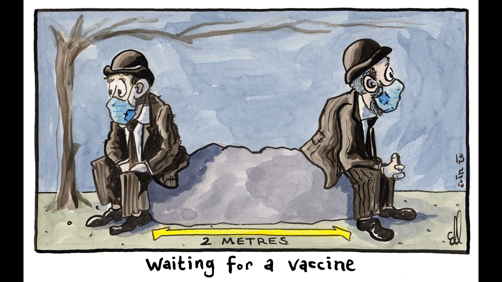 Frontline doctor's cartoons 'capture a moment in time'