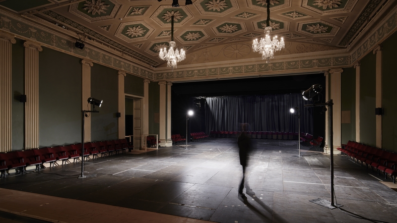 Gate theatre auditorium transformed into Creative Studio Space