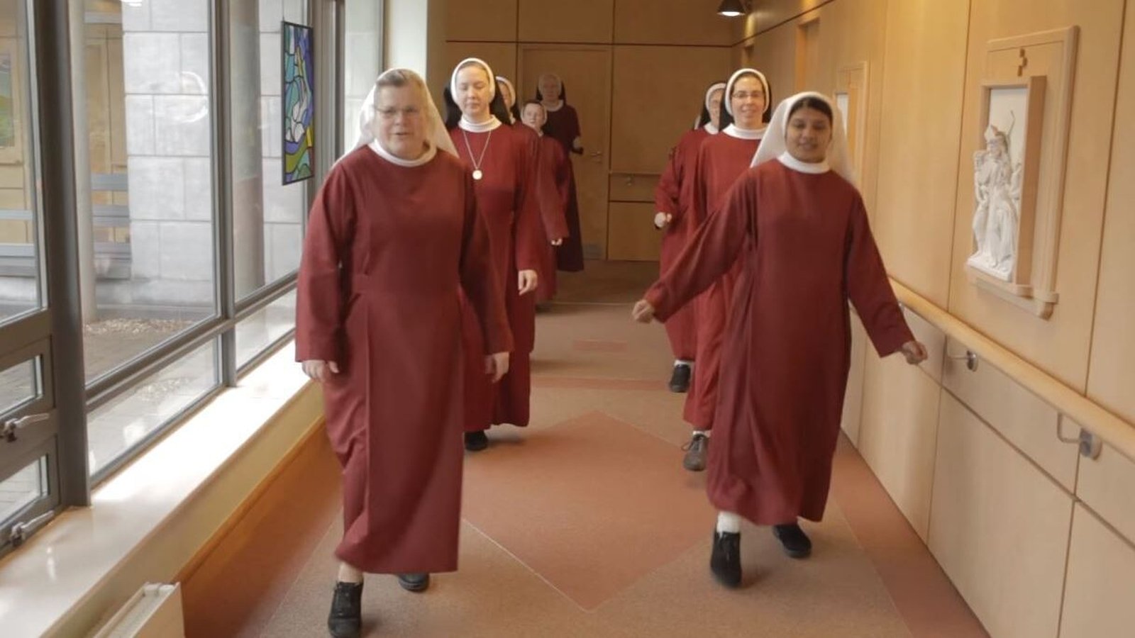 Enclosed nuns master viral dance to 'cheer people up'