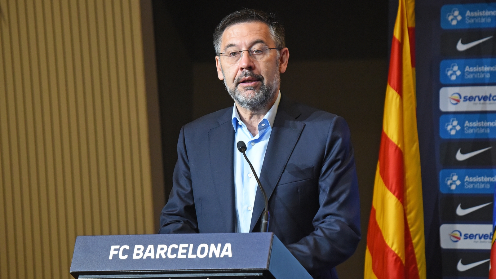 Ex-Barcelona president released after night in prison