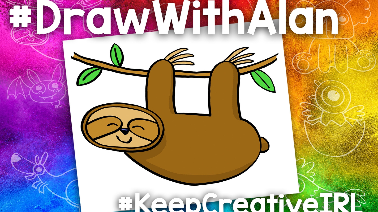 Draw With Alan - how to draw a sloth!