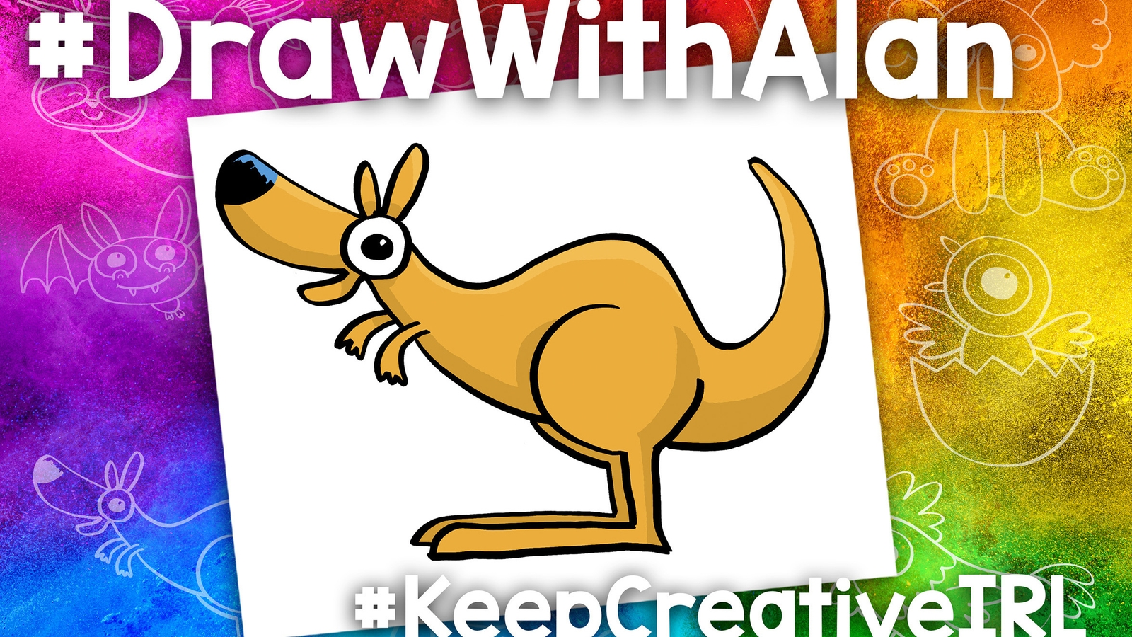 Draw With Alan - how to draw a kangaroo!