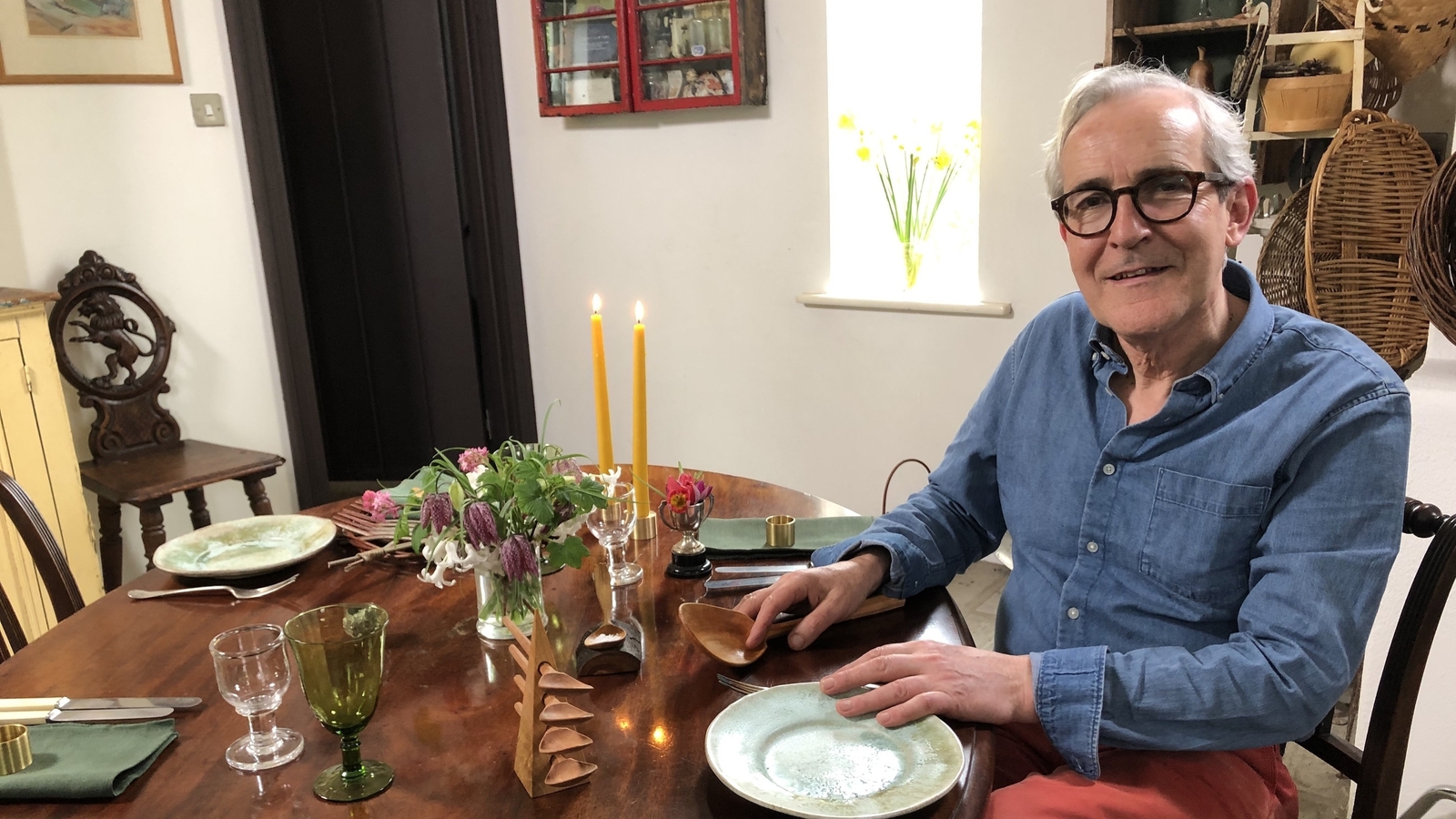 Rory O'Connell's rice with peas