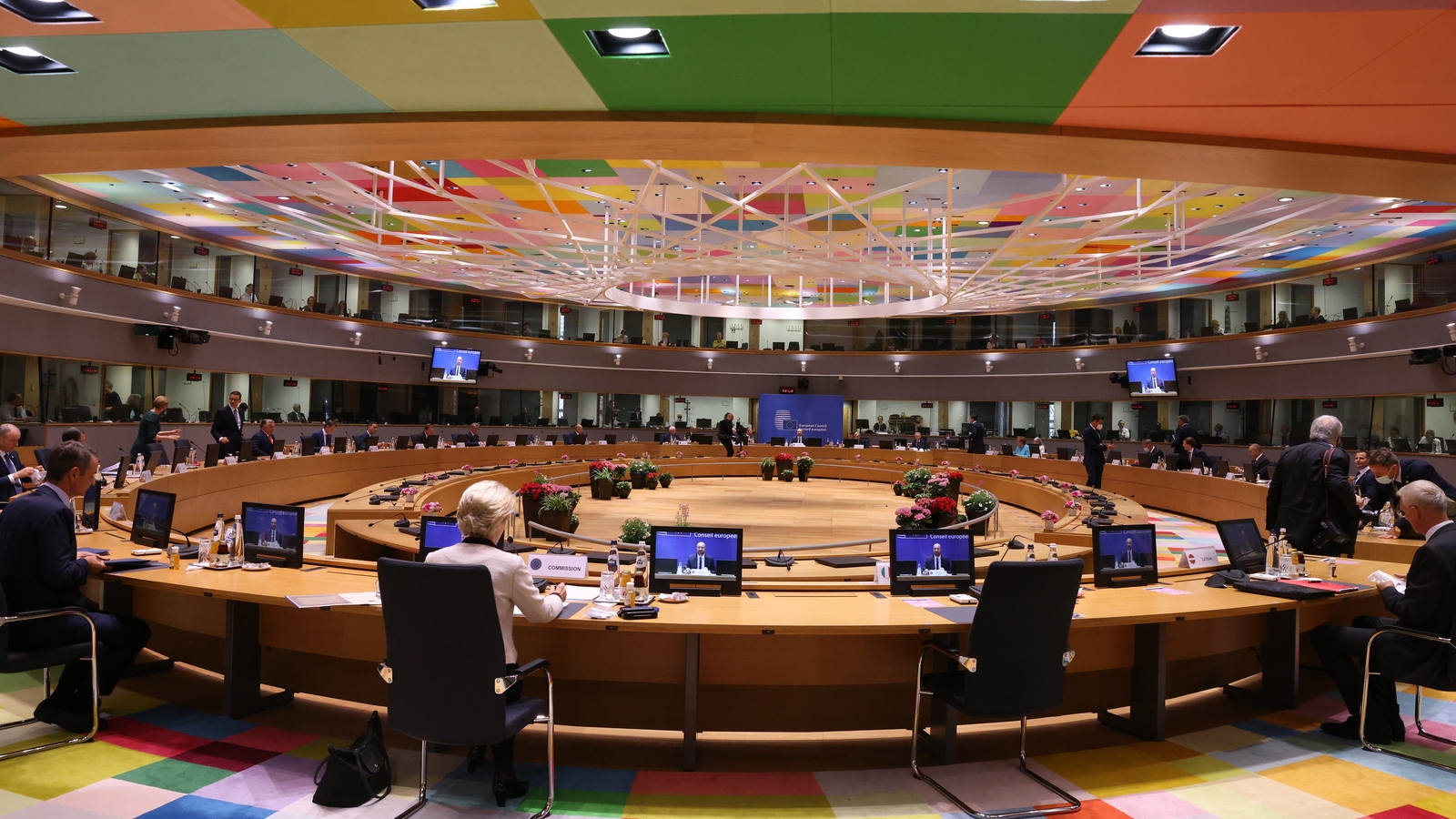 EU leaders discussing pandemic, migration at summit