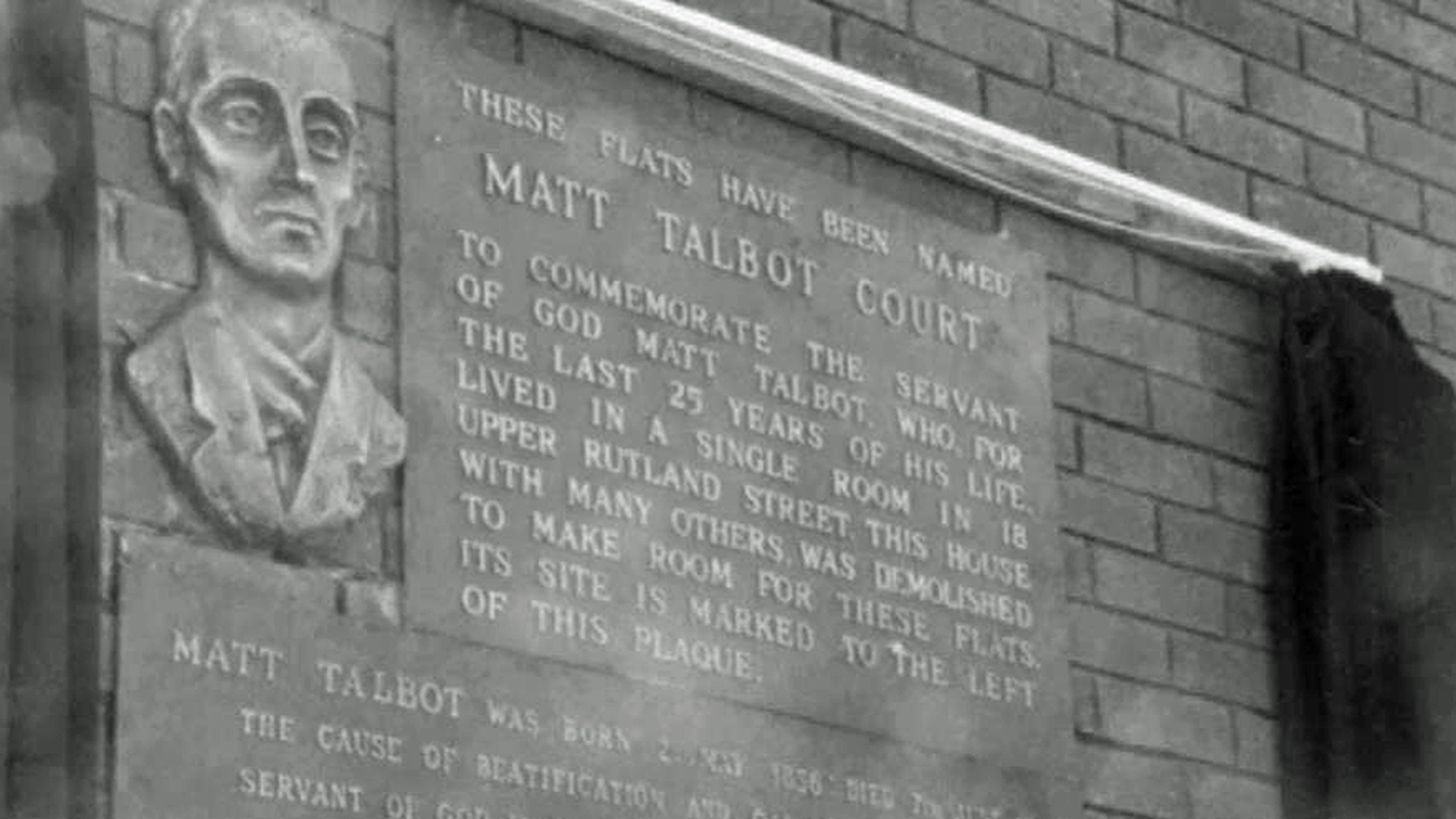 RTÉ Archives | Commemoration | Matt Talbot Plaque