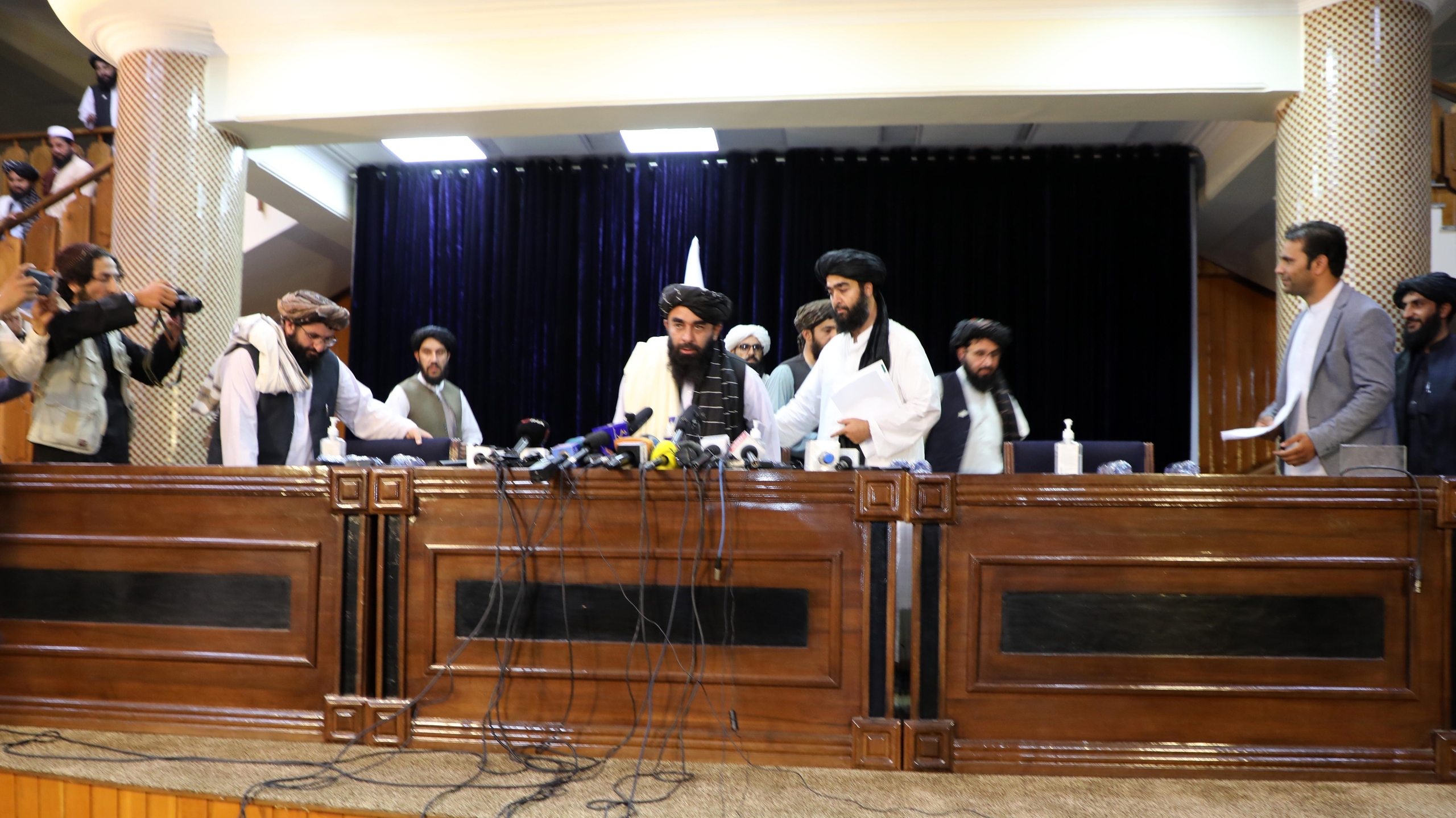 As it happened: Taliban holds first news conference