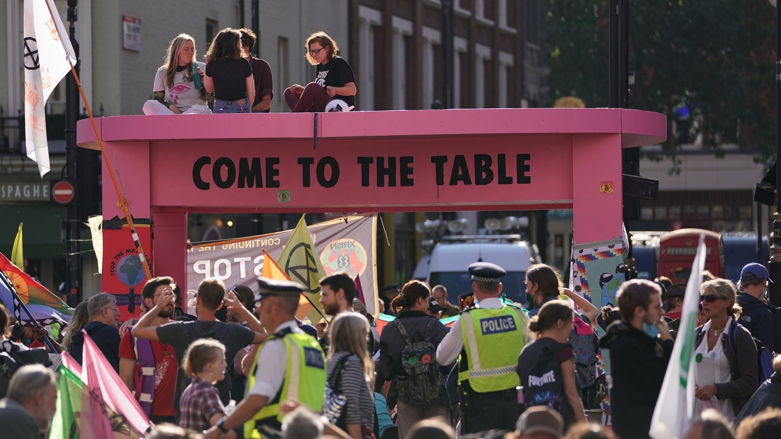 Thousands march in London climate change protest