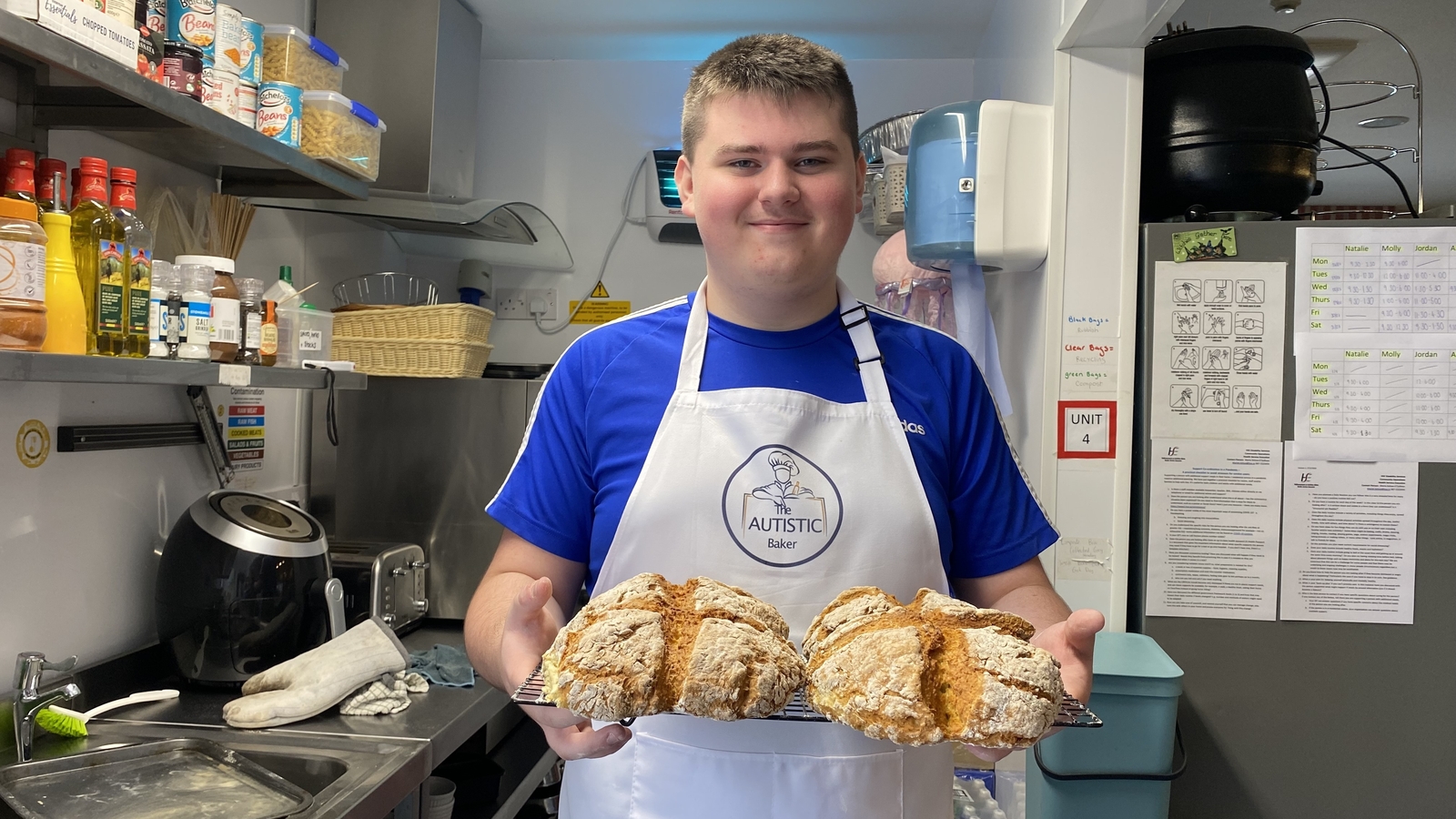 Teenager with autism on a roll with new baking brand