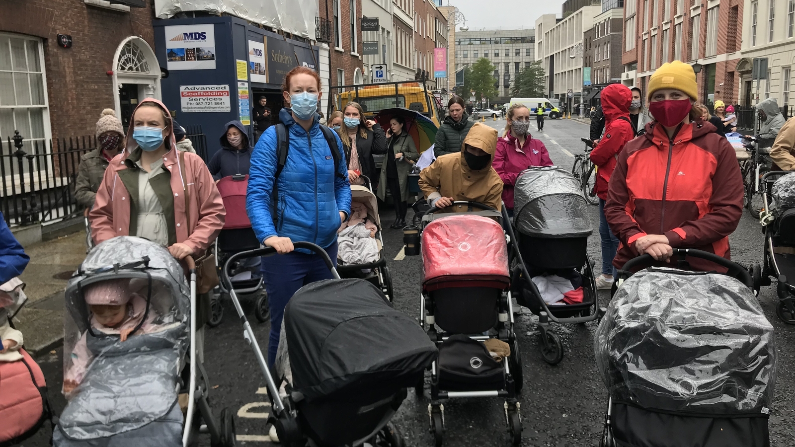 Protest calls for changes to maternity restrictions