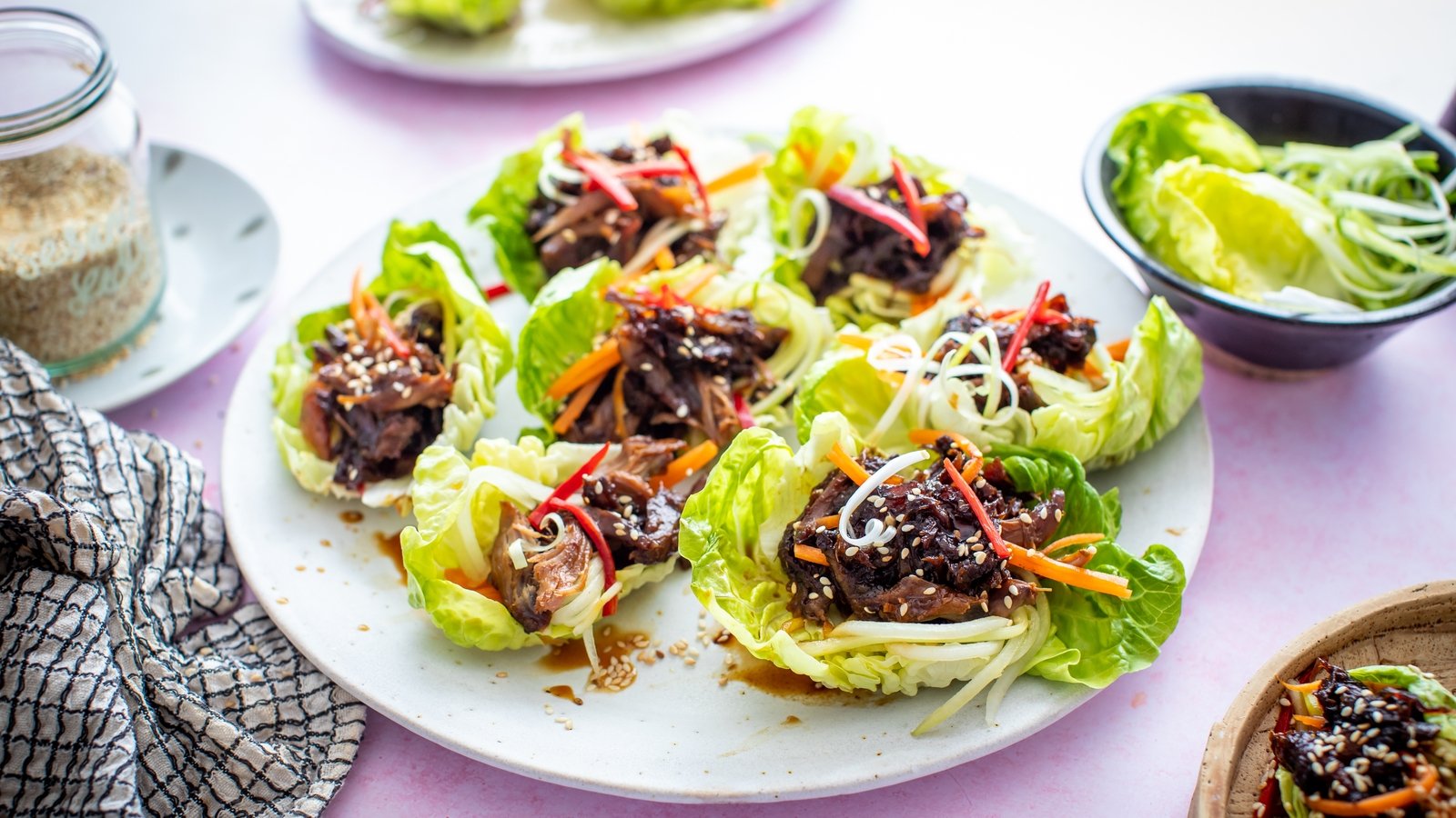 Donal Skehan's Hoisin duck lettuce wraps