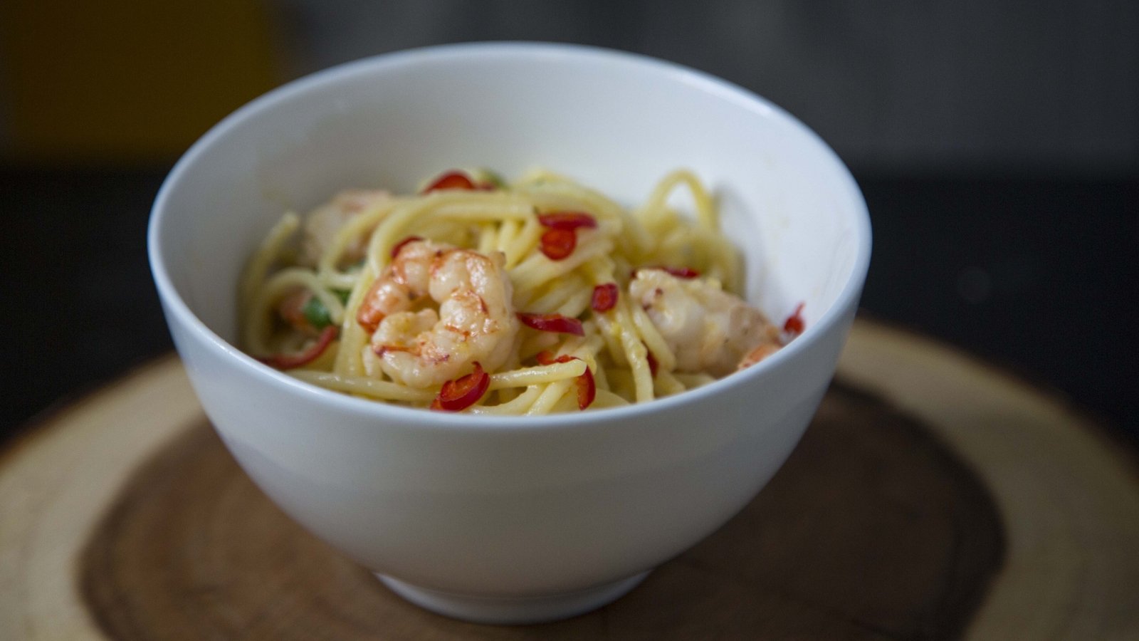 Kevin Aherne's prawn pil pil linguine: Today