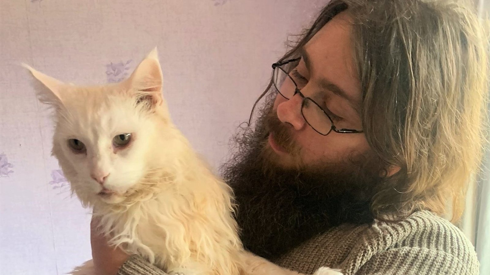 Joy as cat and owner are reunited after 5 years