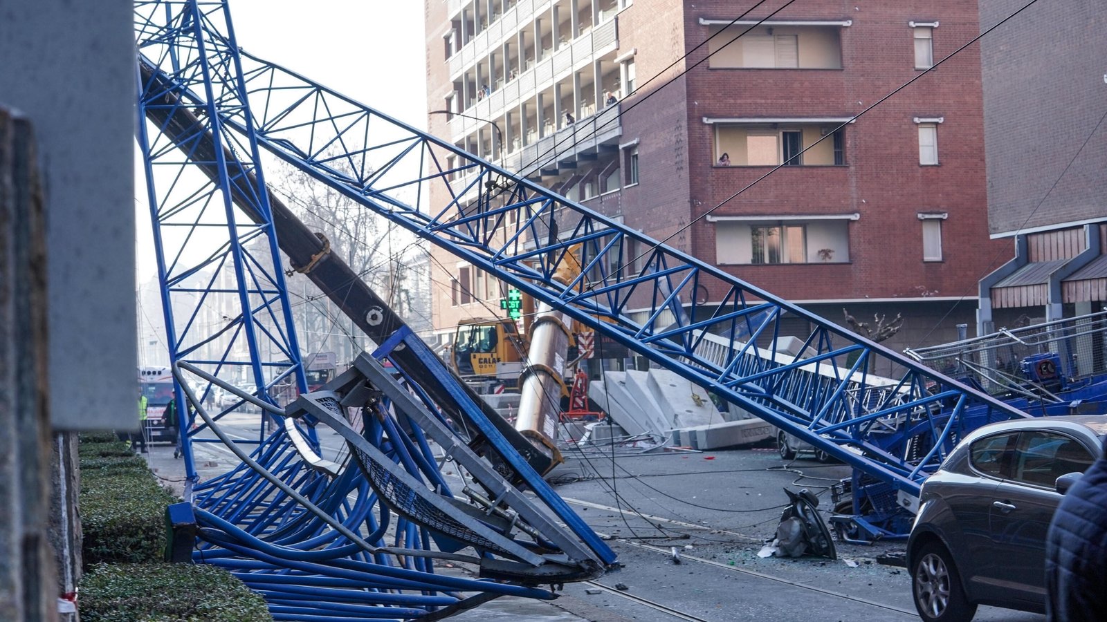 Three workers killed by falling crane in Italy