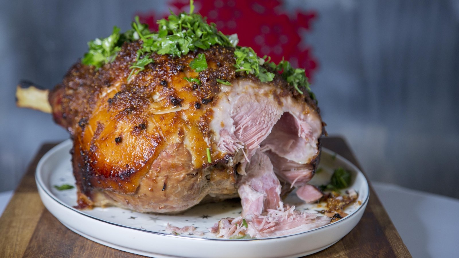 Kevin's orange and fig glazed ham: Today
